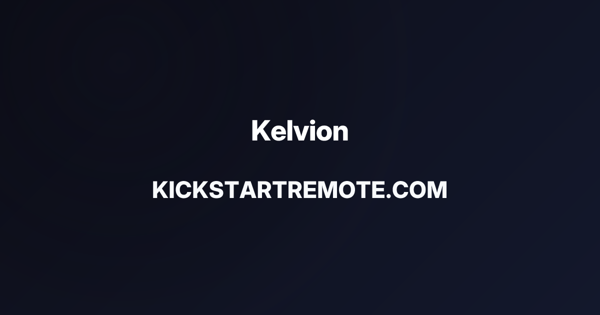 Remote Jobs at Kelvion | Kickstart Remote