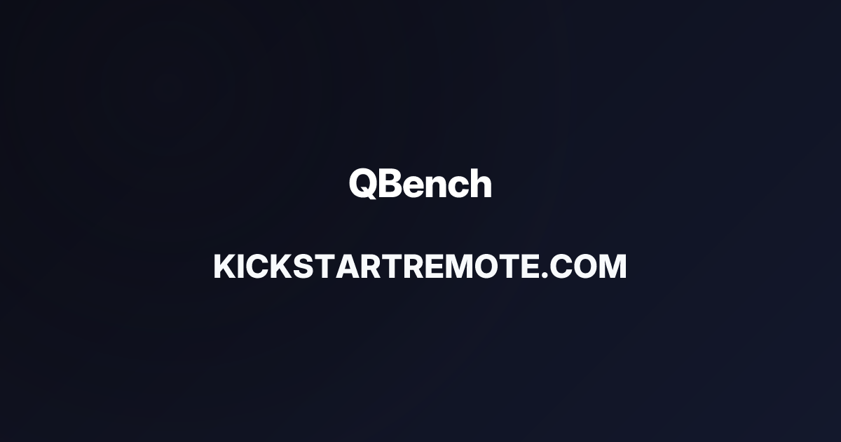 Remote Jobs at QBench | Kickstart Remote