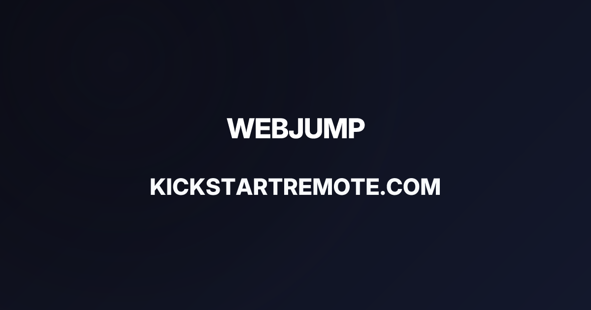 Remote Jobs at WEBJUMP | Kickstart Remote
