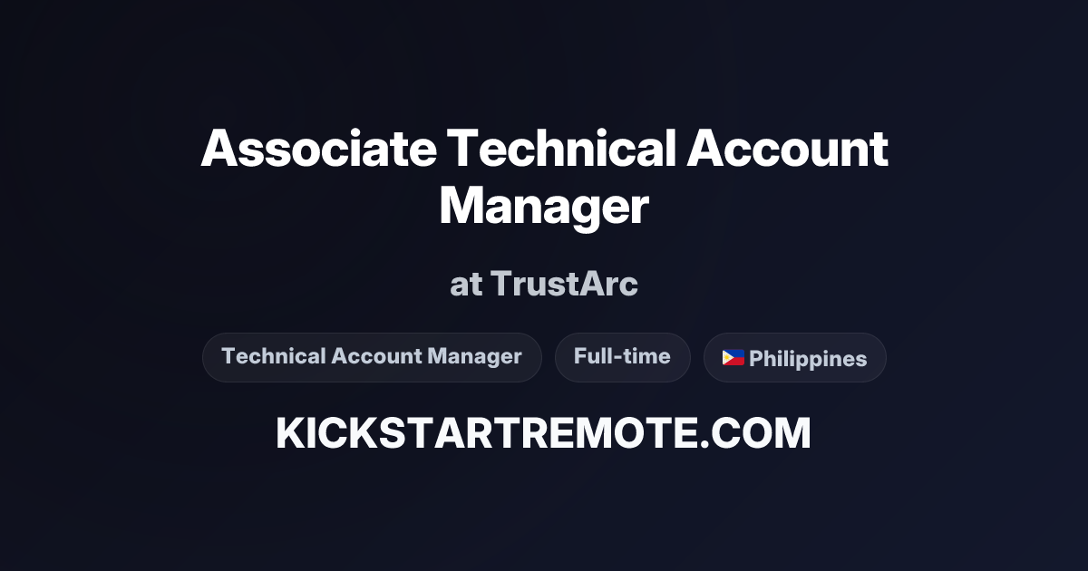 Associate Technical Account Manager at TrustArc | Remote Job ...