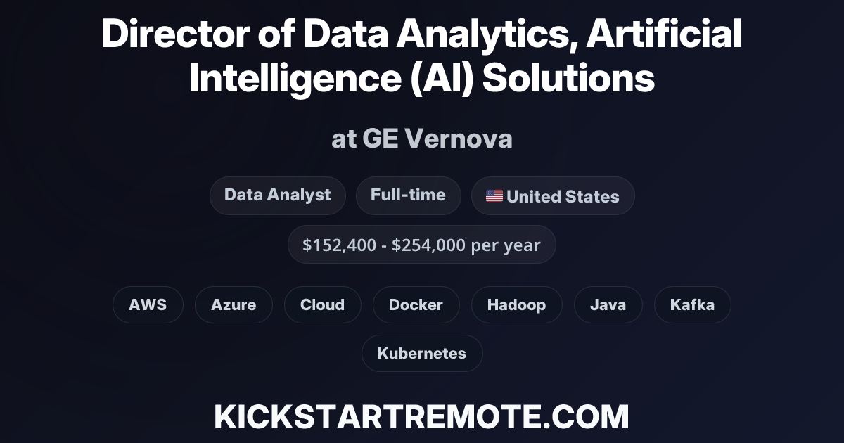 Director of Data Analytics, Artificial Intelligence (AI) Solutions at ...